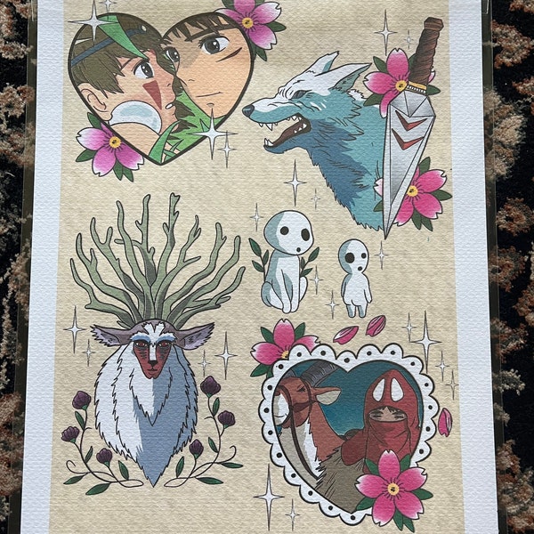 Princess Mononoke Print - Etsy