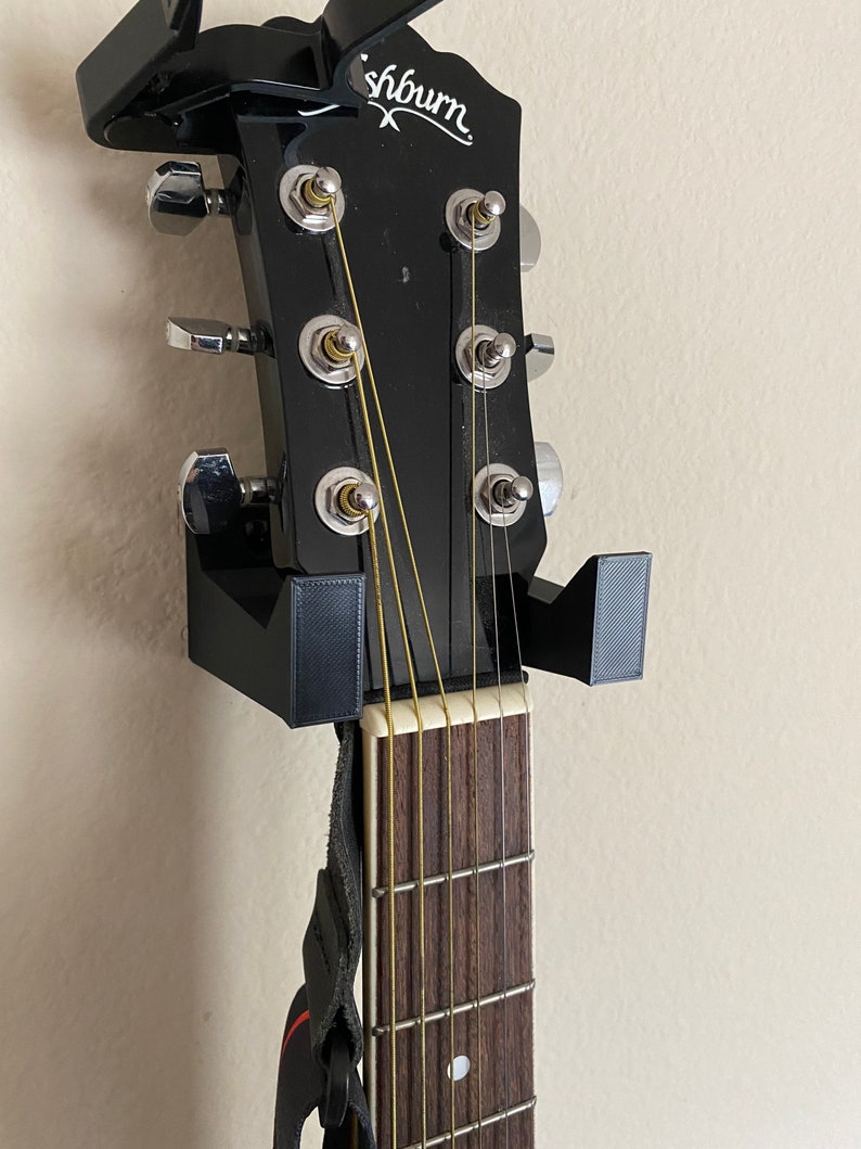 3D Printed Guitar Wall Mount, Guitar Display, Hanging Guitar Display ...