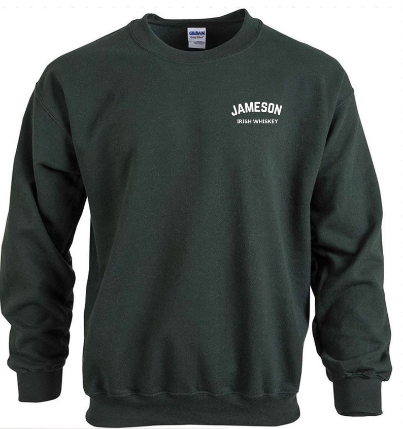 Jameson Whiskey Crewneck, Irish Whiskey, Sweatshirt, Vinyl Sweater ...
