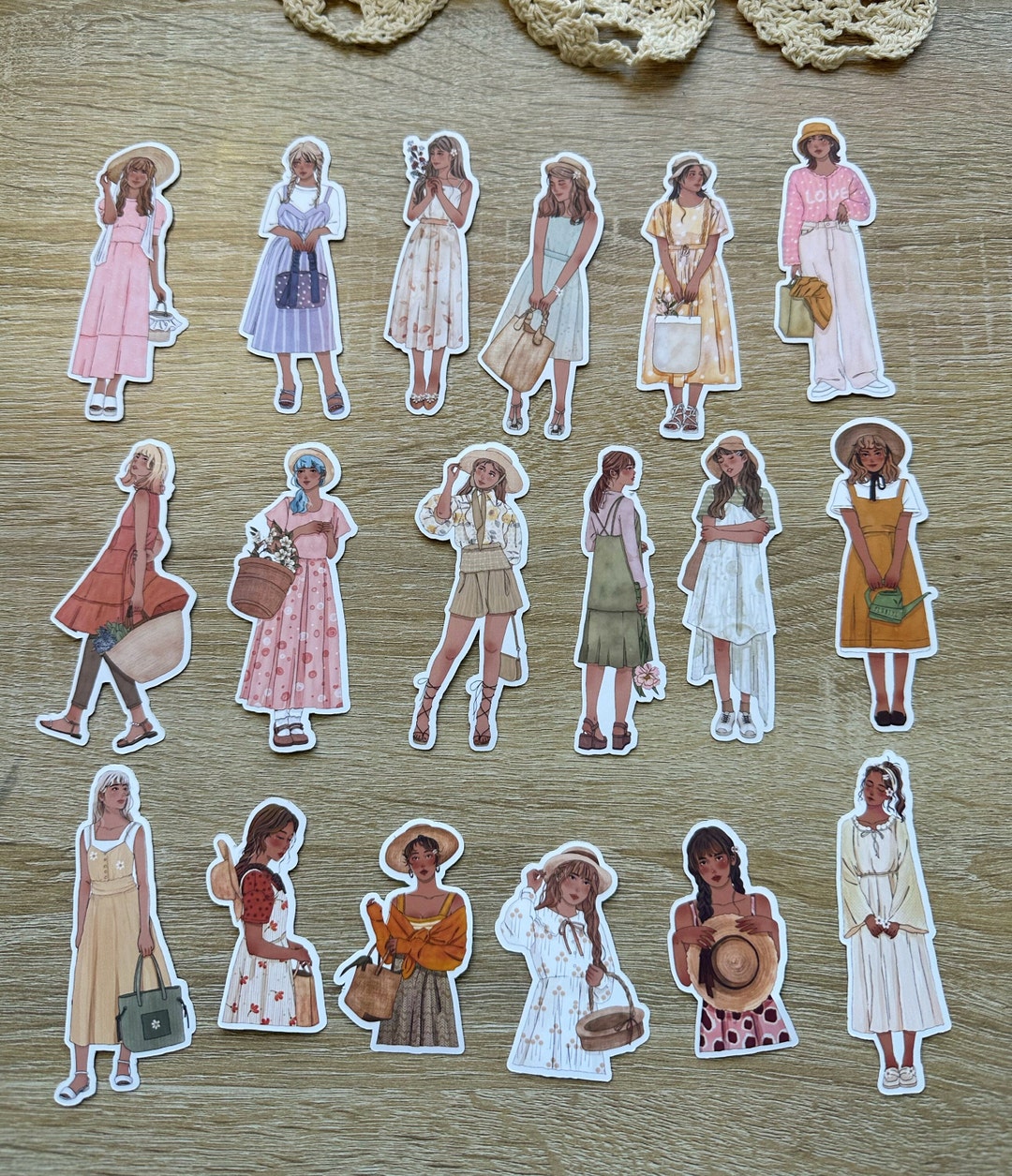 Morena Girl Sticker for Your Journal, Card Making - Etsy