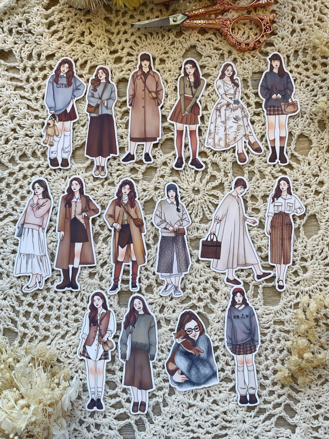 Sabby Girls by Erenlay Girl Sticker for Journal - Etsy