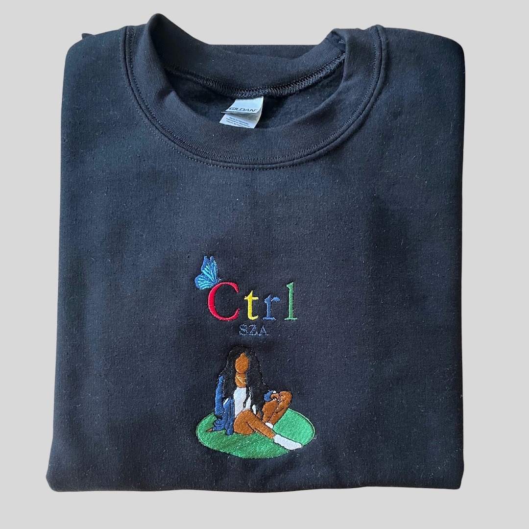 Sza Ctrl Embroidered Sweater, Sza Sweater, Sza Ctrl, Sza Gifts - Etsy