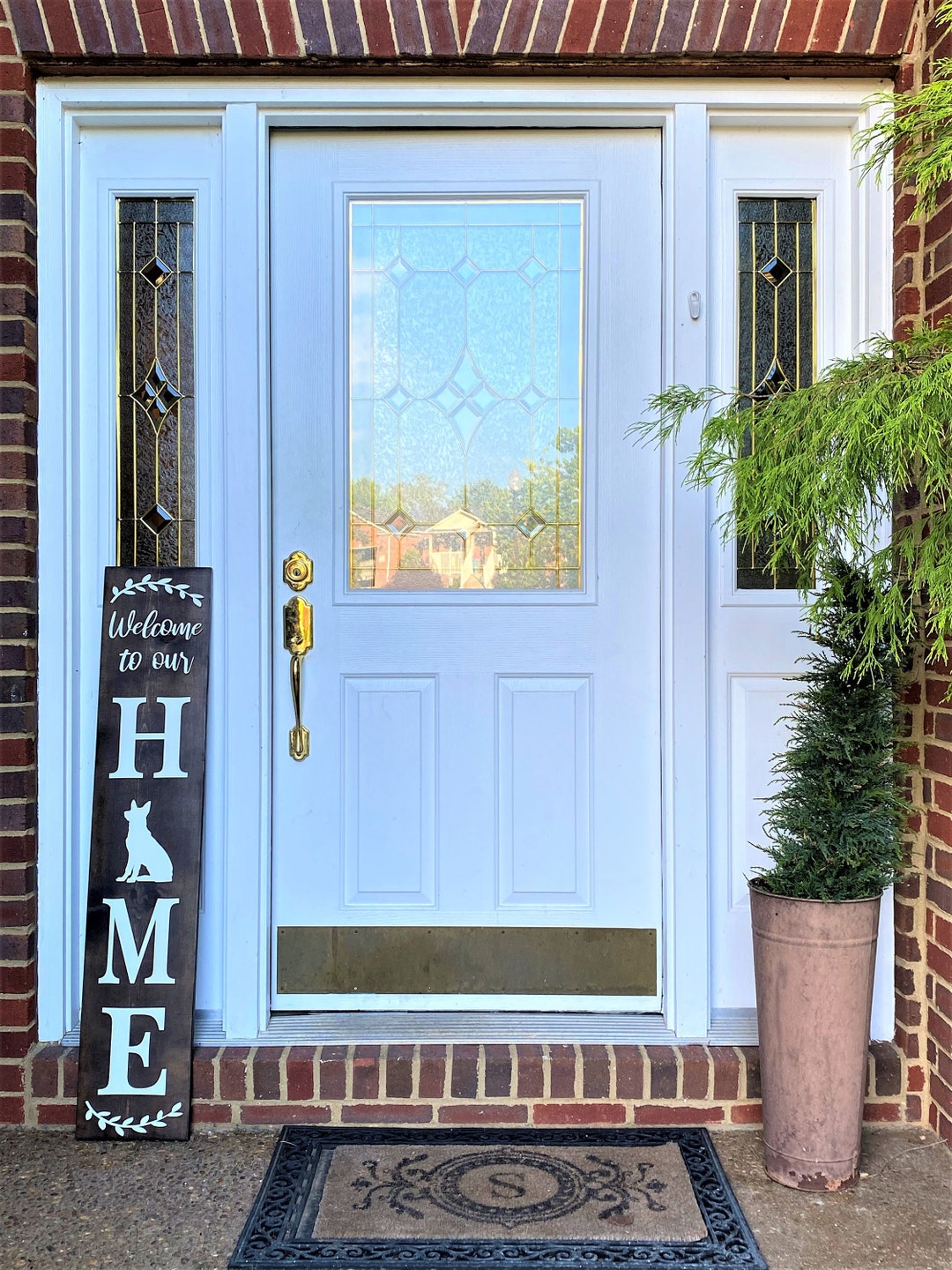 German Shepherd Porch Sign Home Porch Sign Gift for Dog Lovers Outdoor ...