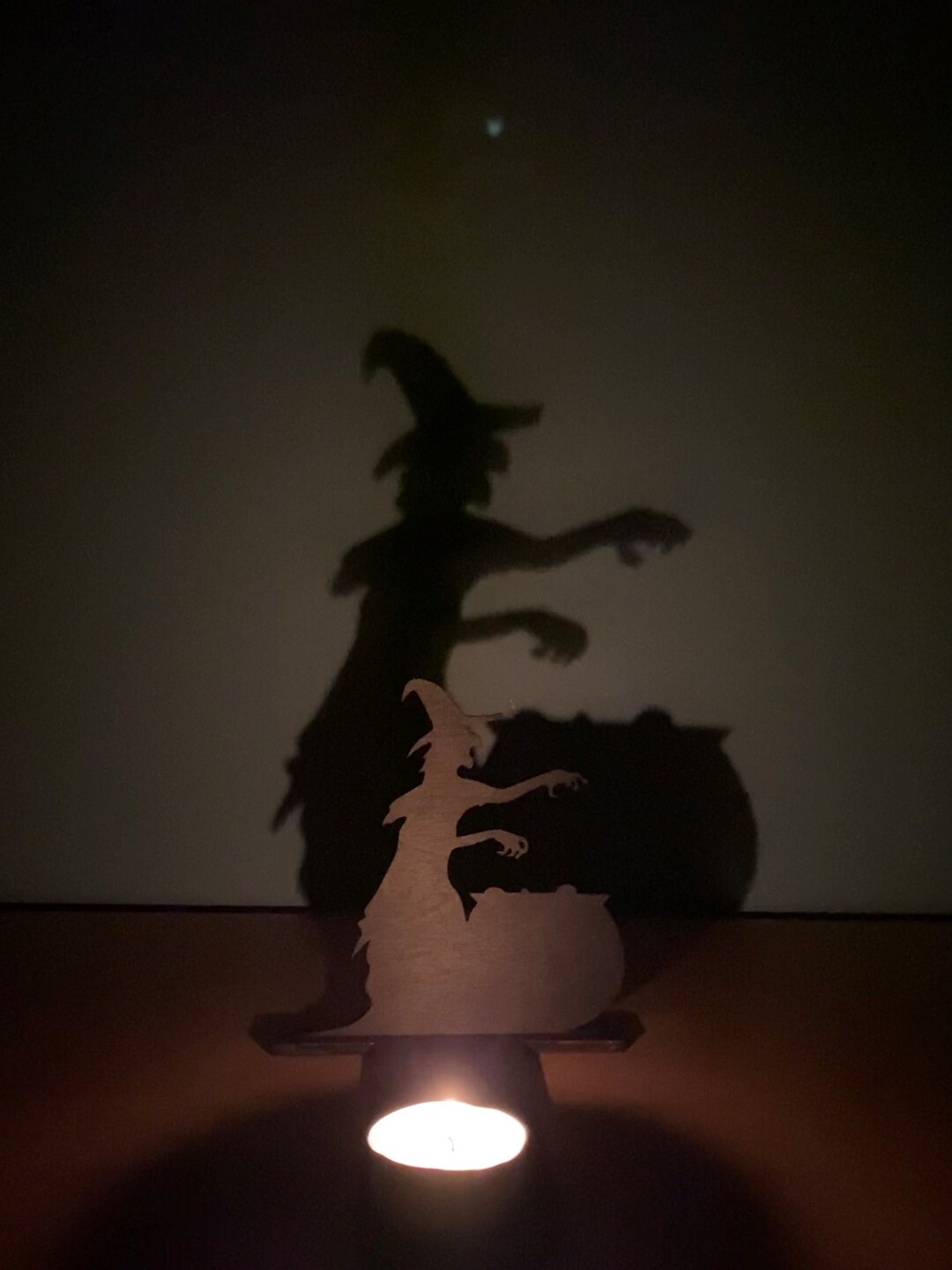Witch Shadow Caster Halloween Decor Indoor Halloween Decoration Spooky ...