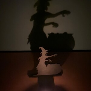Witch Shadow Caster Halloween Decor Indoor Halloween Decoration Spooky ...