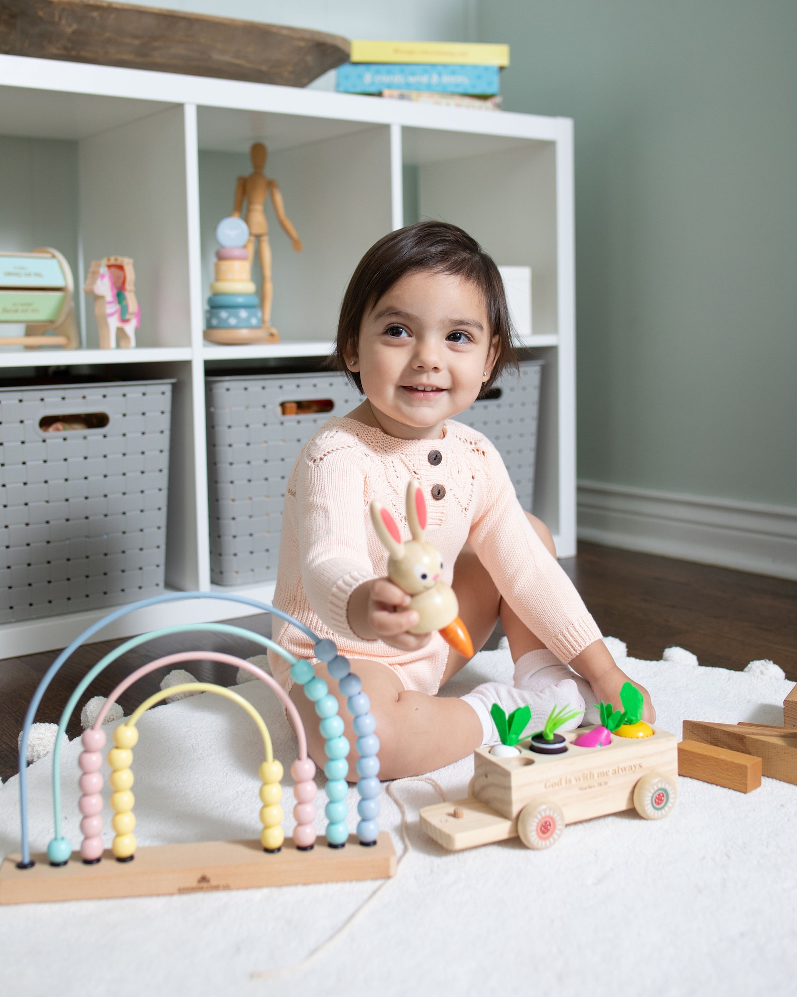 God's Promise Wooden Rainbow Abacus: Christian Baby Toy - Etsy
