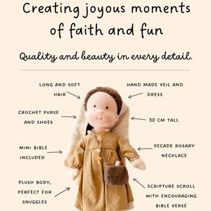 Blessed Virgin Mary Doll Religious Doll First Communion - Etsy