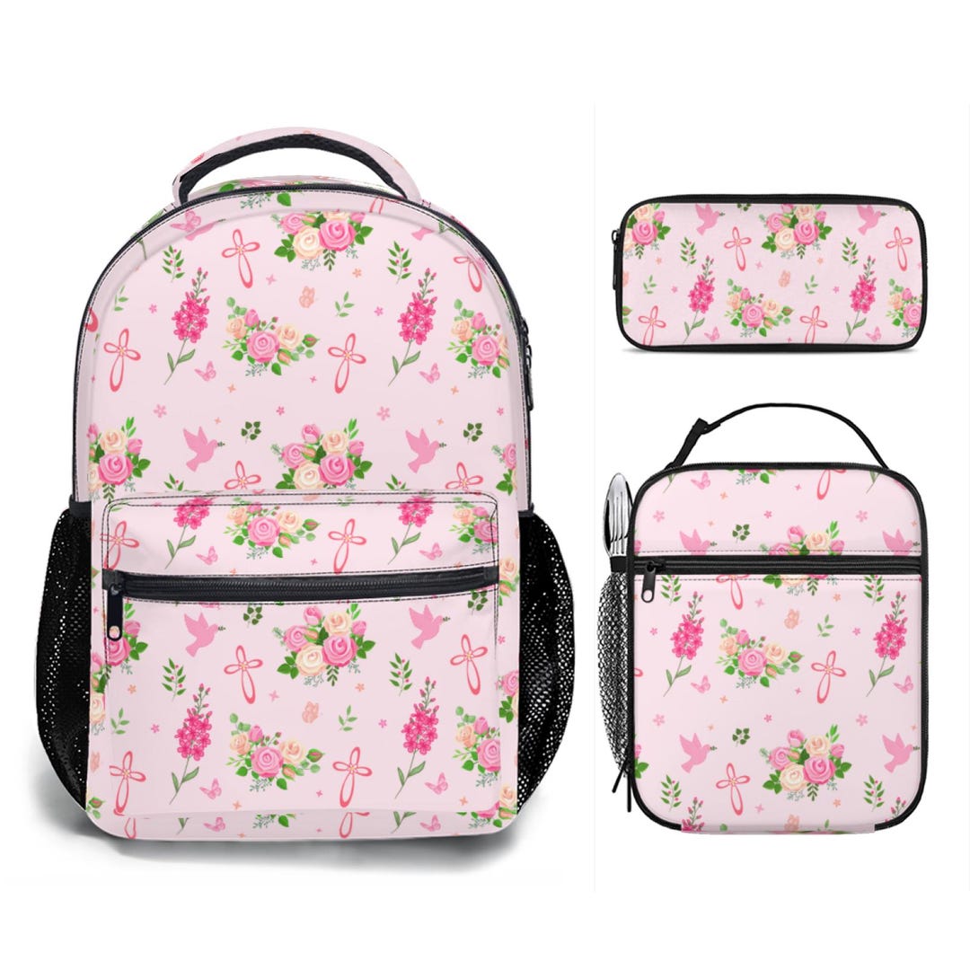 Rosie's Garden Backpack Bundle - Christian Floral Backpack | Catholic ...