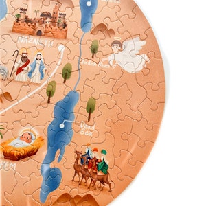 Journey to Bethlehem Wooden Puzzle - Etsy