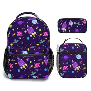 Purple Shooting Stars Backpack Bundle - Space Backpack | Catholic Kids ...