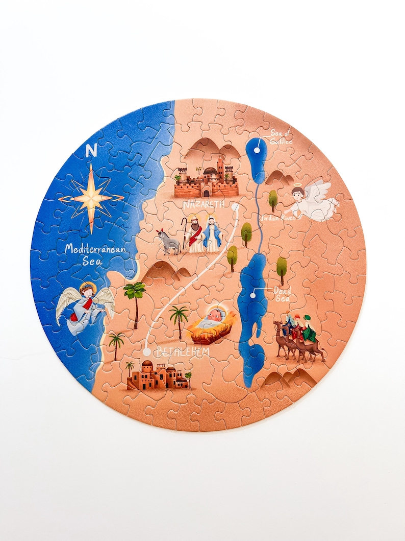 Journey to Bethlehem Wooden Puzzle - Etsy