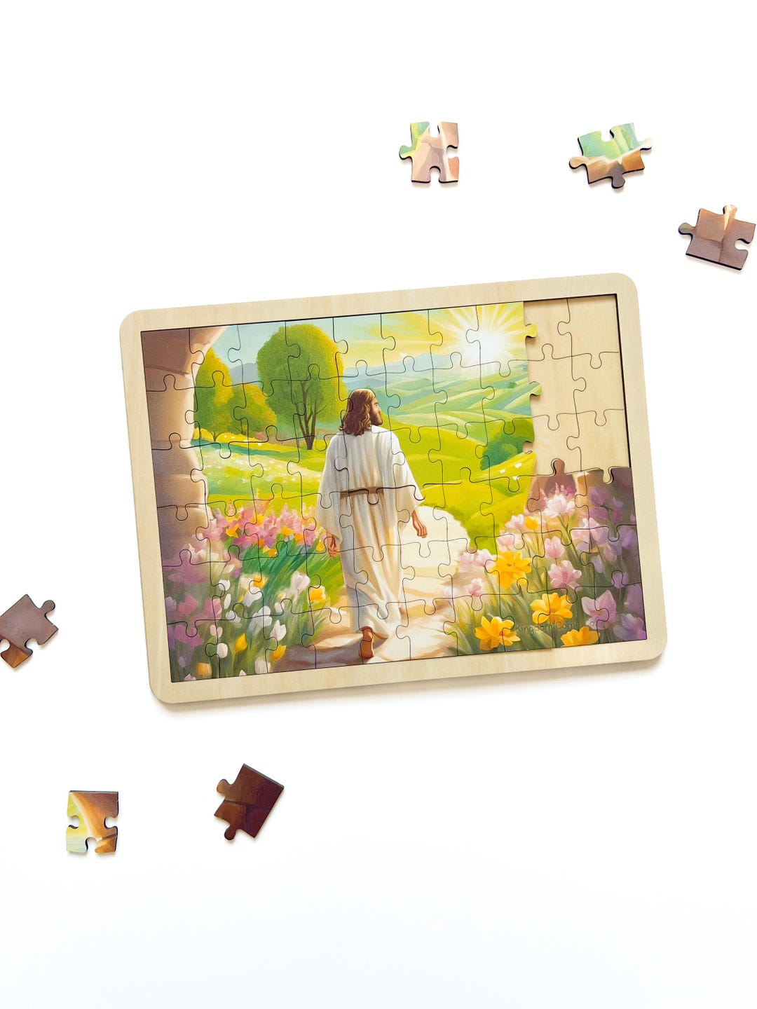 Christ is Risen - Wooden Puzzle, Christian Toy, Catholic Kids Puzzle ...