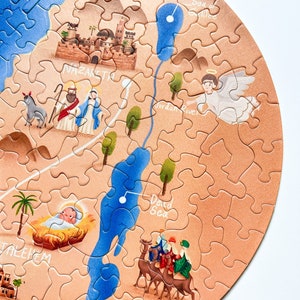Journey to Bethlehem Wooden Puzzle - Etsy