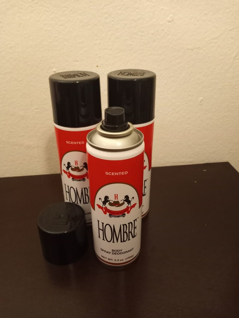 Hombre Red Deodorant Body Spray Classic for Men 3 Pack 5.5 Onces Each ...