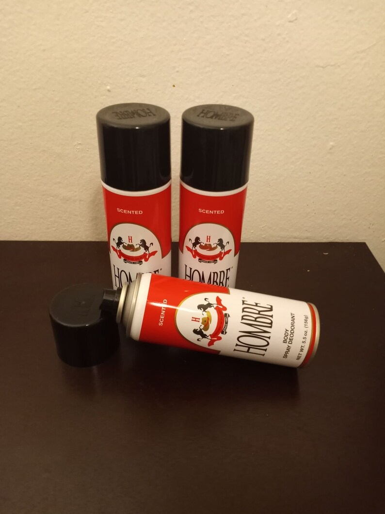 Hombre Red Deodorant Body Spray Classic for Men 3 Pack 5.5 Onces Each ...