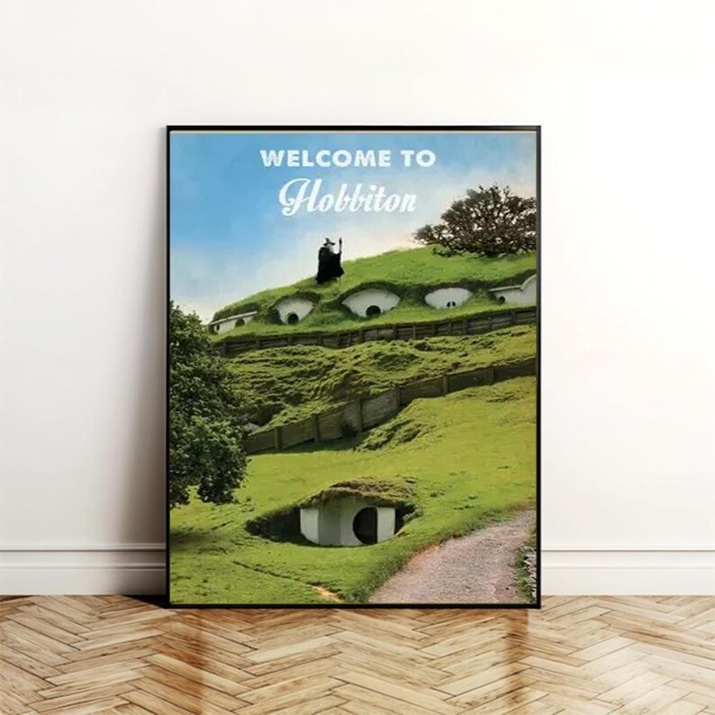 Welcome to Hobbiton Art Poster - Etsy