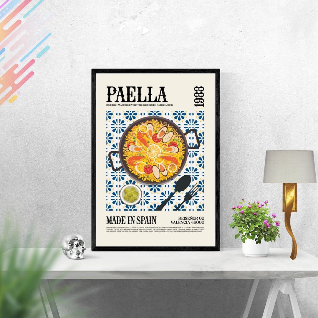 Art Mural Paella Poster - Etsy
