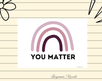 You Matter Poster - Etsy