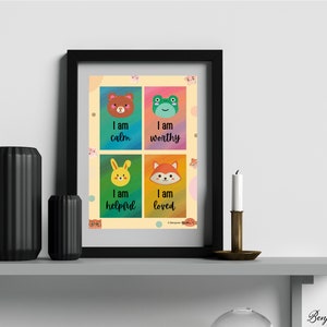 Positive Affirmation Cards Calming Corner Kids Affirmations Positive ...