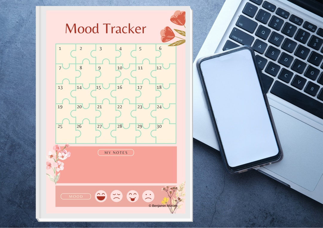 Printable Daily Mood Tracker, Wellness Planner (digital Download) - Etsy