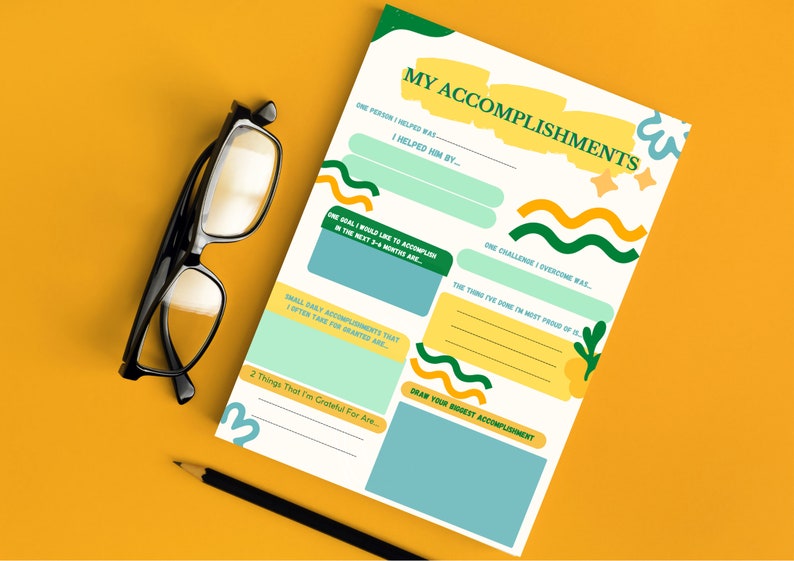 My Accomplishment Journal, Self-esteem Journal, Growth Mindset, Therapy ...