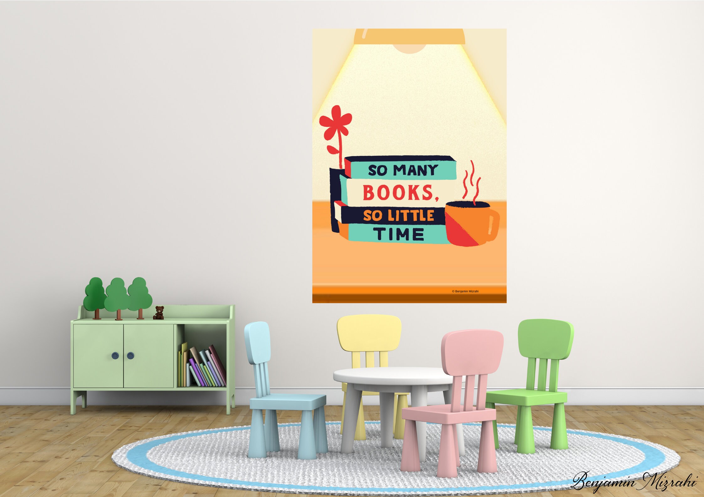 Reading Corner Posters, Classroom Decor, Let's Read Print Motivational ...