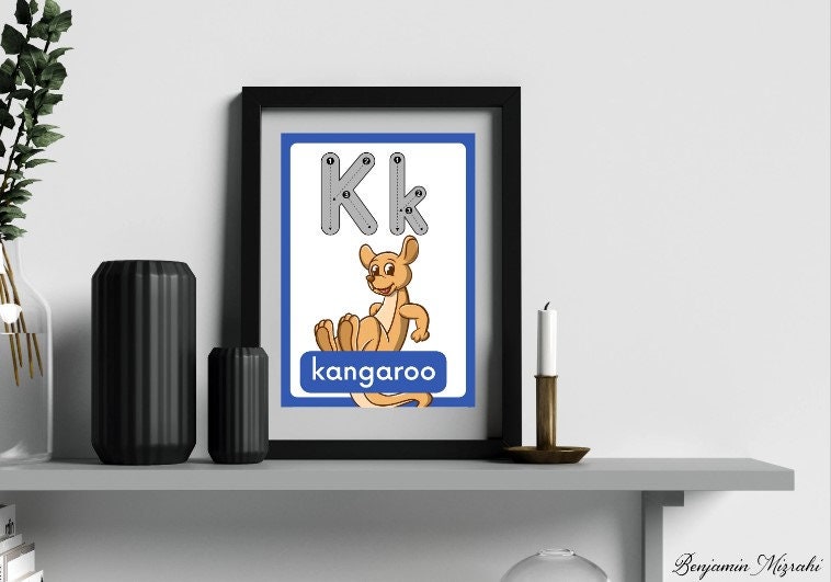 Upper & Lowercase Alphabet Tracing Cards Letters A to Z 26 - Etsy