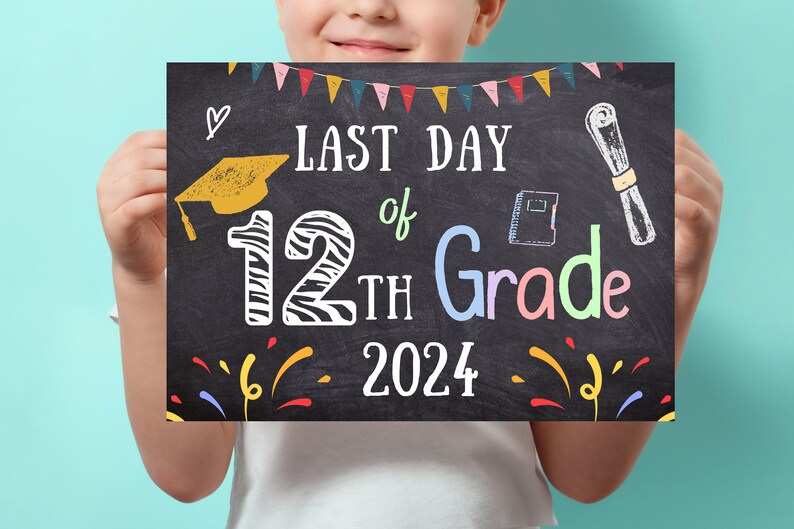 Last Day of School Sign, Printable School Poster, School Sign, End of ...