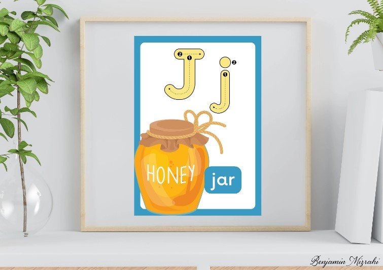 Upper & Lowercase Alphabet Tracing Cards Letters A to Z 26 - Etsy