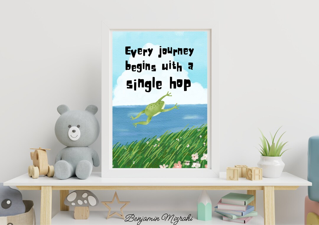Inspirational Frog Printable Art, Motivational Wall Decor (digital ...