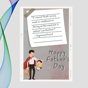 Happy Father's Day Digital Printable, Instant Download, Greeting Card ...