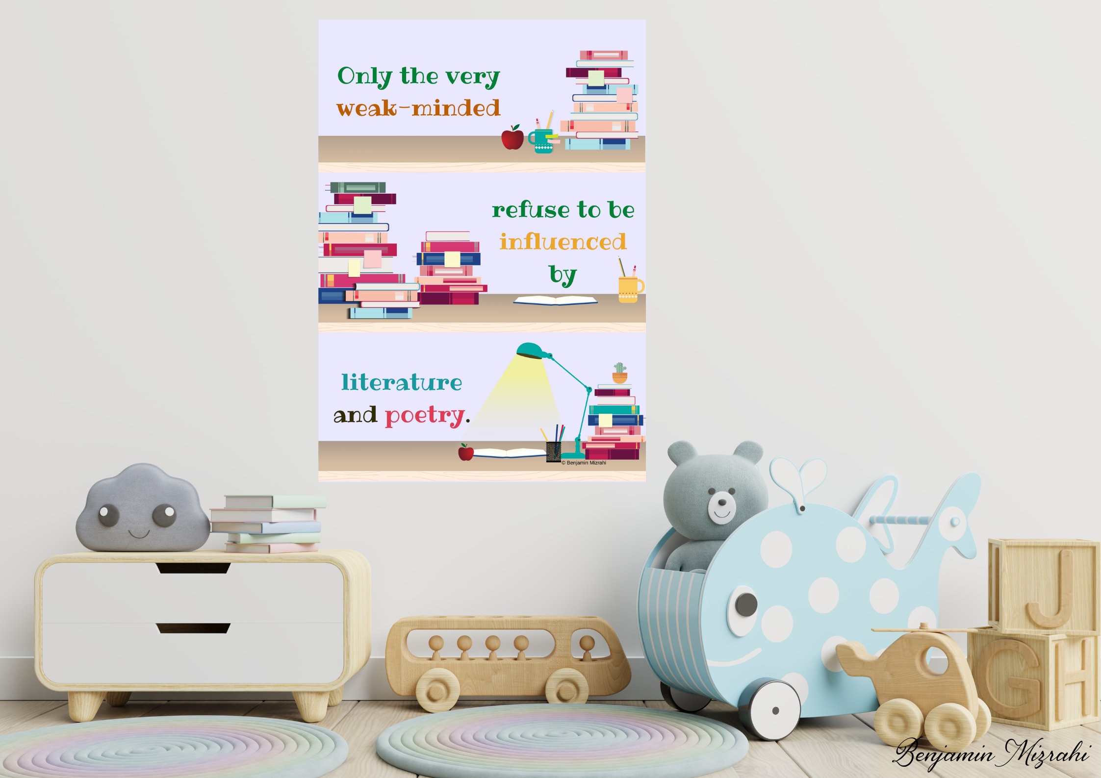 Reading Corner Posters, Classroom Decor, Let's Read Print Motivational ...