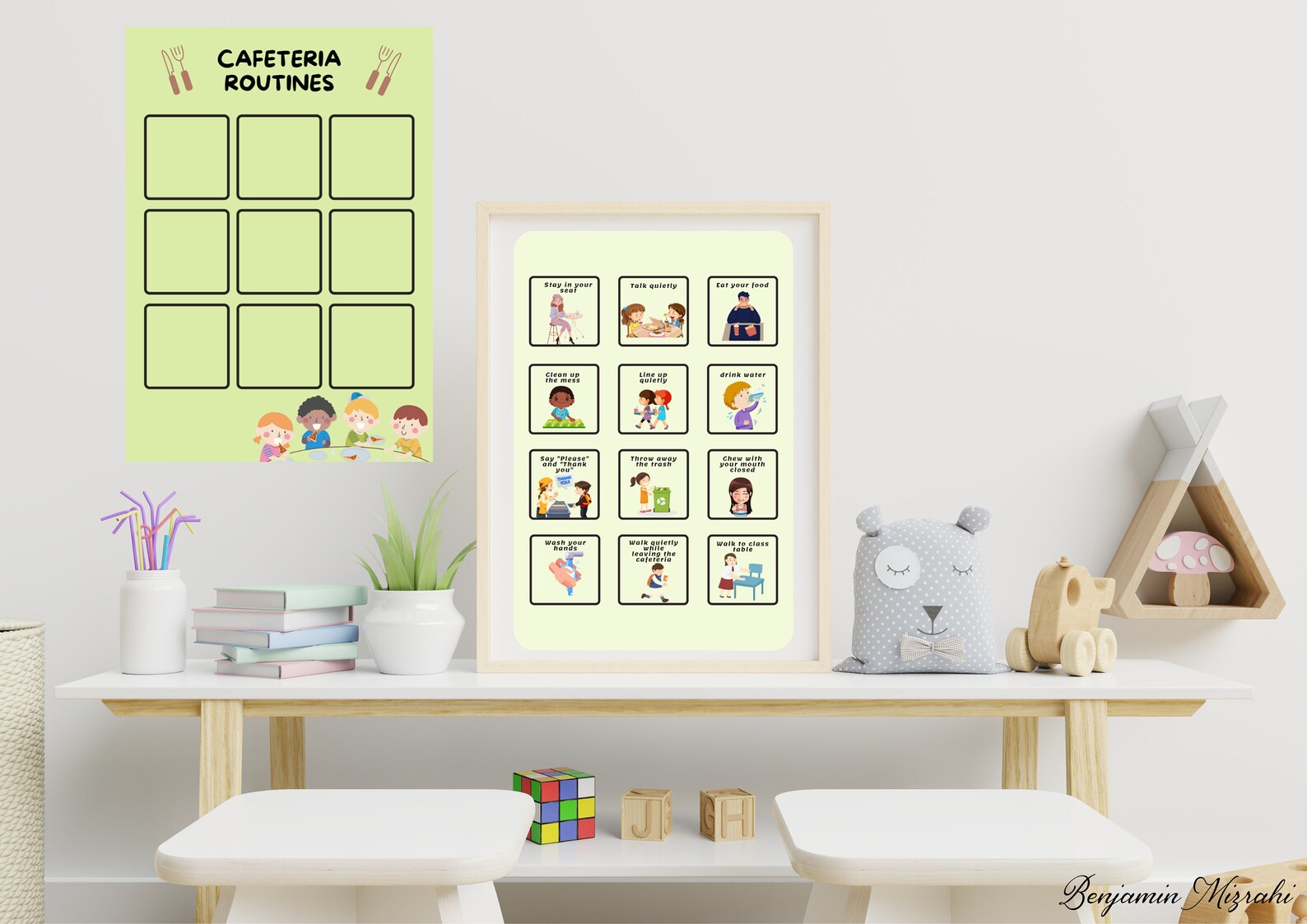Cafeteria Routine Cards I Visual Schedule Cards| Toddler Preschool ...