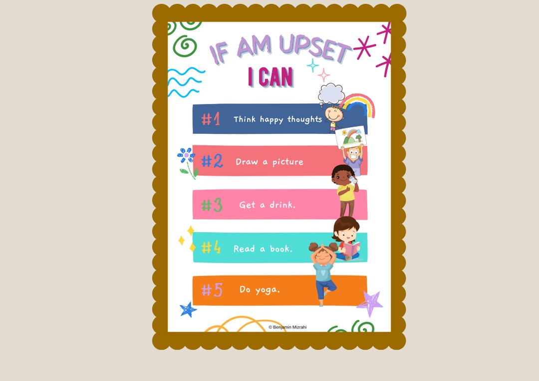 If I Am Upset Calming Techniques - Calm Down Corner Posters Print ...