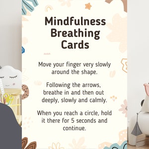 Finger Tracing Calming Cards, Printable Mindfulness Flash Cards, Calm ...