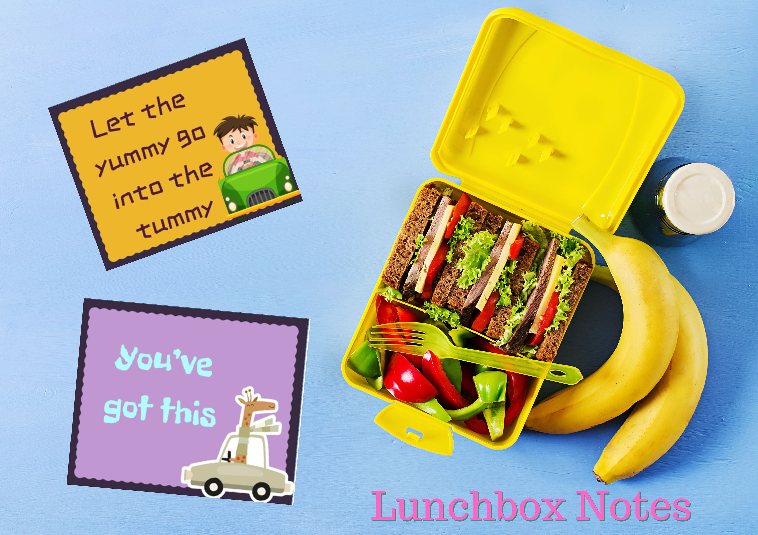 Printable Lunchbox Sweet Notes, Lunchbox Notes, Lunchbox Motivation ...