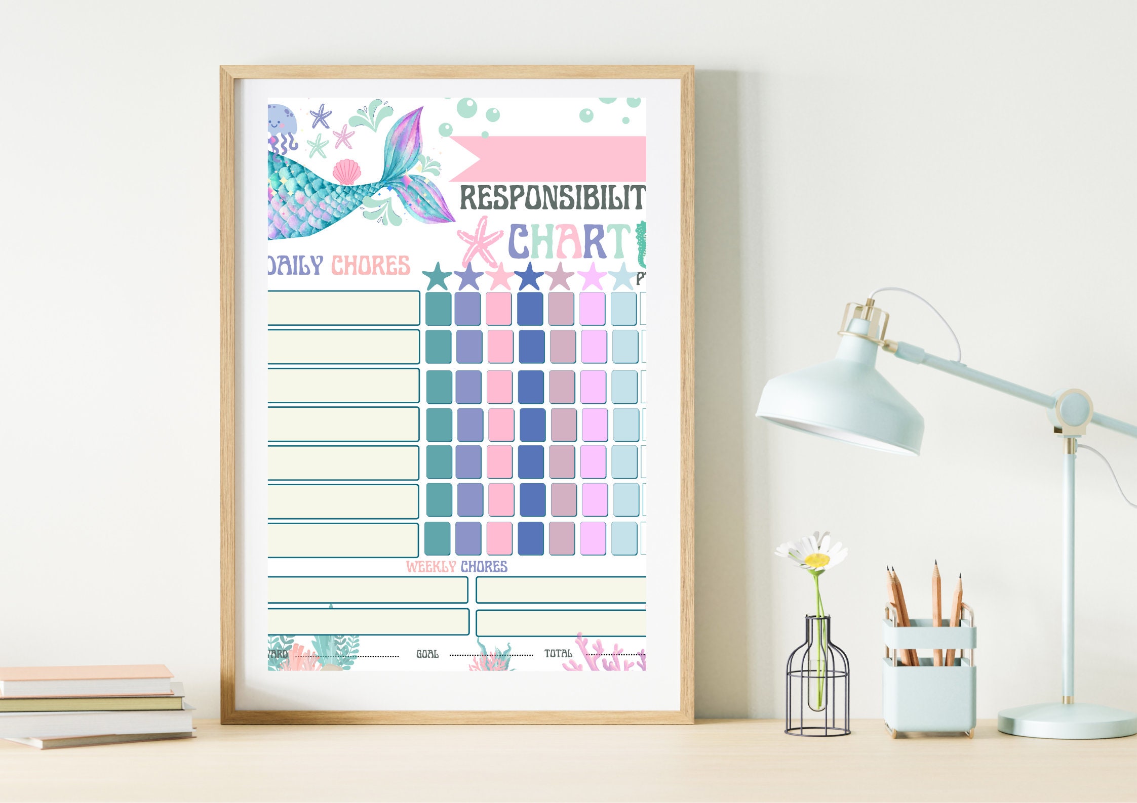 Daily Weekly Responsibility Chart for Kids Chore for Kids - Etsy