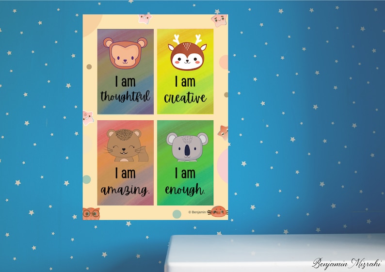 Positive Affirmation Cards Calming Corner Kids Affirmations Positive ...