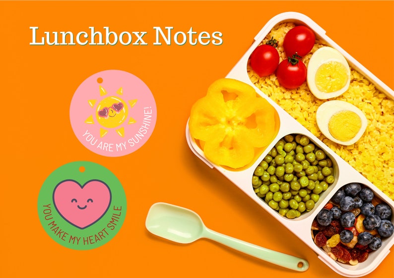 Printable Lunchbox Notes for Kids and Adults, Positive Affirmation ...