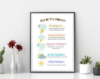 Problem Solving Chart Emotional Regulation Poster - Etsy