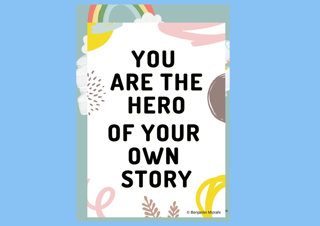 Growth Mindset Poster – Hero Story, Classroom Decor (digital Download ...