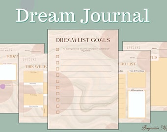 My Dream Journal, Printable, Instant Download - Etsy
