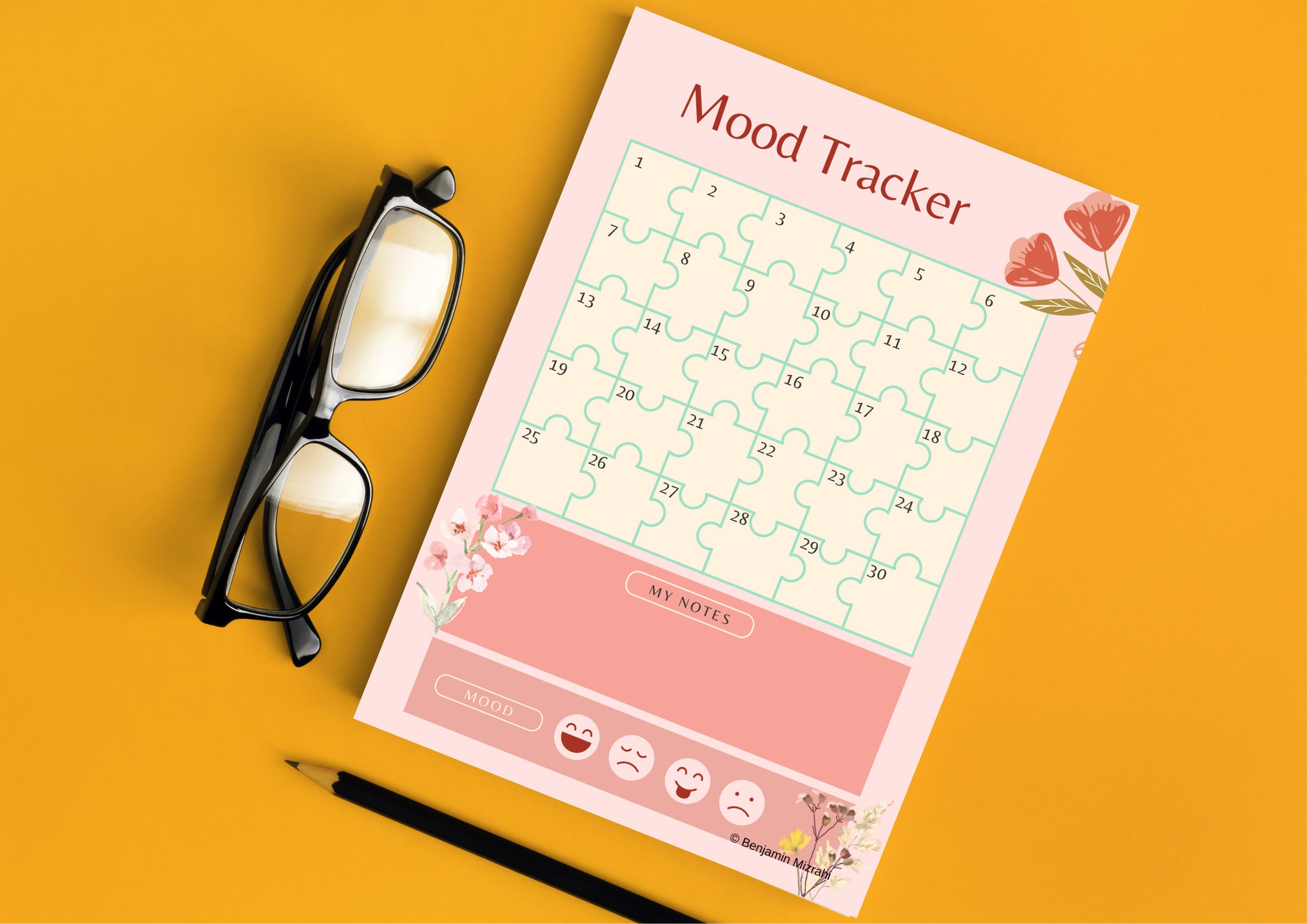Printable Daily Mood Tracker, Wellness Planner (digital Download) - Etsy