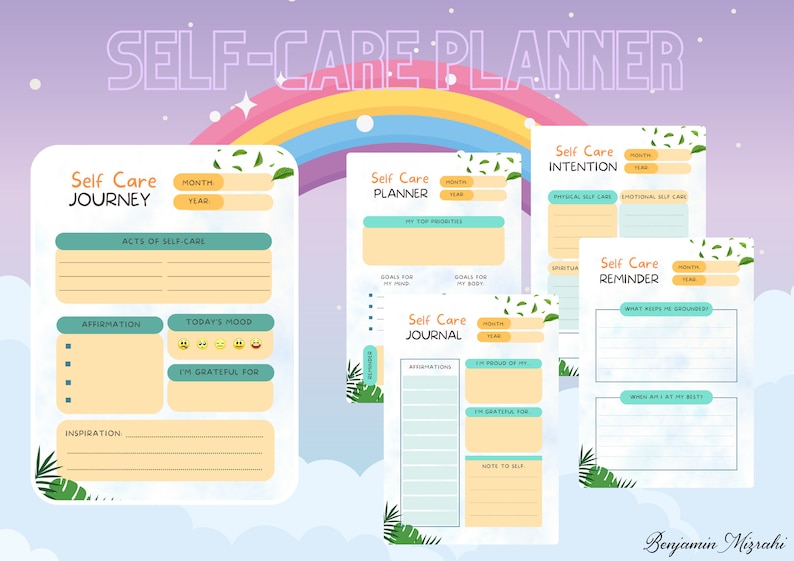 Self Care Journey Planner Printable | Self Care Journal | Self Care ...