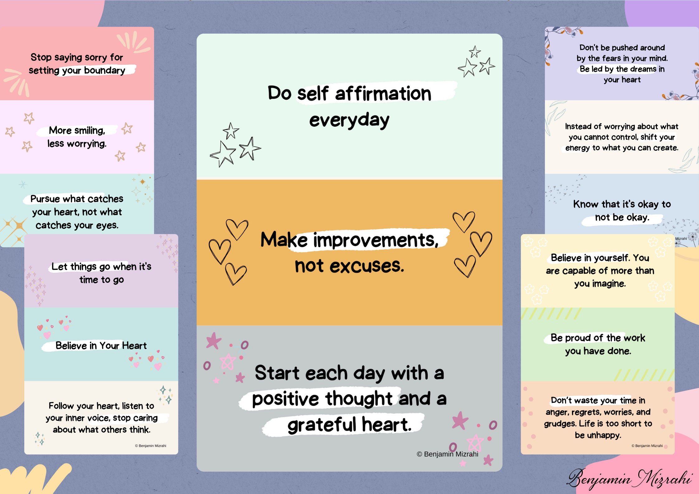 Daily Affirmation Cards, Quote Cards, Creative Cultivation Cards ...