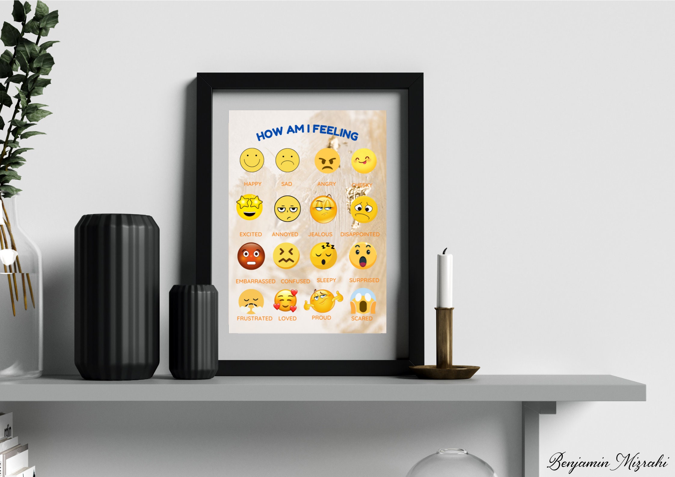 How Am I Feeling Emotions Poster Feelings and Emotions Print for Kids ...