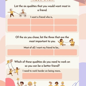 Good Vs Bad Friends Poster - PRINTABLE Emotional Learning Social Skills ...