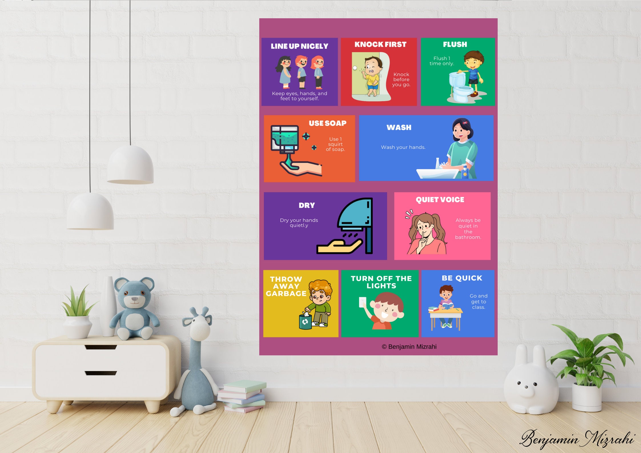 Restroom Routine Cards | Visual Schedule, Chore Chart (digital Download ...