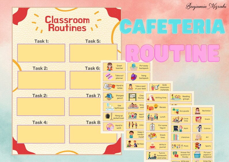Classroom Routine Cards I Visual Schedule Cards| Toddler Preschool ...