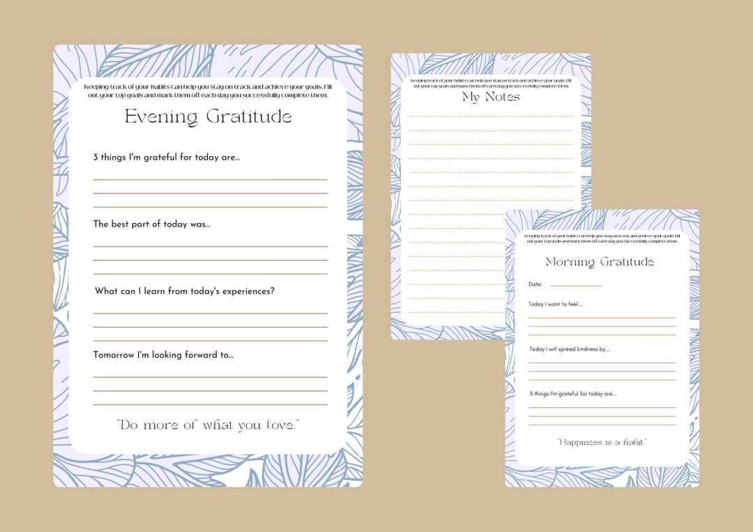 Daily Gratitude Journal | Printable | Manifesting Journal | Daily ...